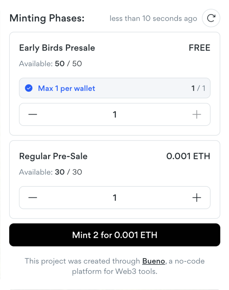 Bueno | No-Code Tools for NFT Creators
